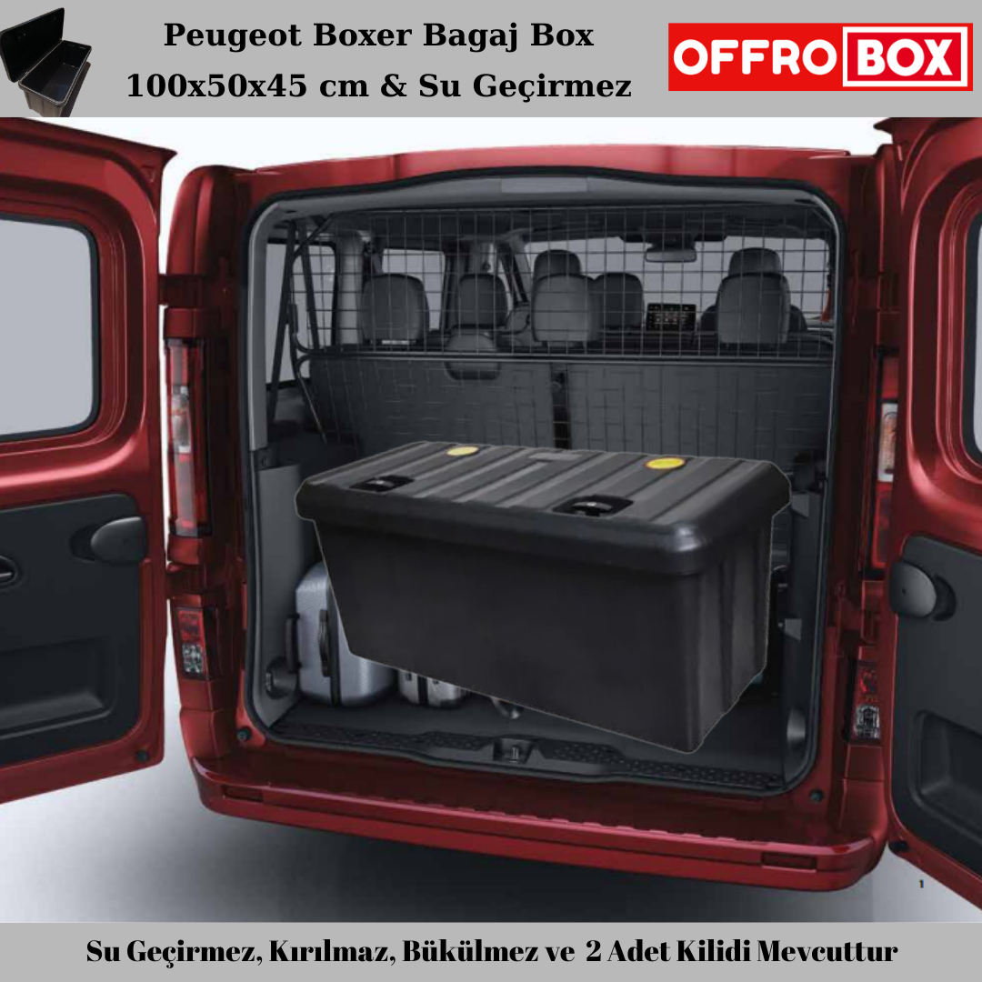 Peugeot Boxer Bagaj Box Boxer Araç Kamp Kutusu 100x50x45 cm
