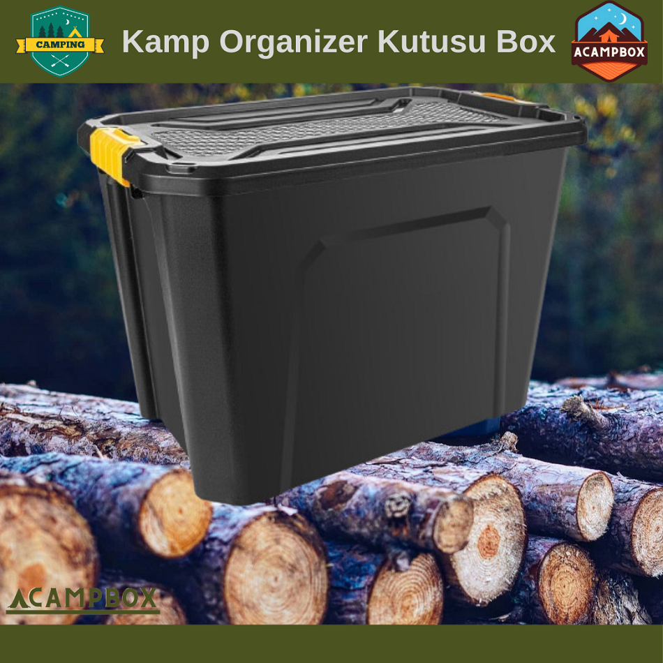 Kamp Organizer Kutusu 60 Lt Kamp Malzemeleri Düzenleyici Kutu Camp Box